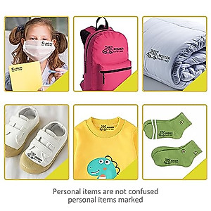 Name Stamp for Clothing Kids,Extra 100 or 200 Personazlied Name Labels for School Supplies Waterproof,Customized Name Stamp,Clothes Stamp for Kids Waterproof,Personalized Name Stamp,Custom Label Stamp for Kids School Stuff,Fabric Name Stamp for Clothes