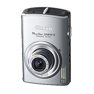 Canon PowerShot SD870IS 8MP Digital Camera with 3.8x Wide Angle Optical Image Stabilized Zoom (Silver)
