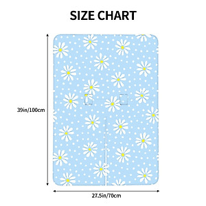 Rutiea Daisies and Dots Car Seat Cover for Babies, Peekaboo Opening Minky Carseat Canopy Stroller Cover for Newborn, Mom Nursing Breastfeeding Covers, Blanket for Infant Toddler