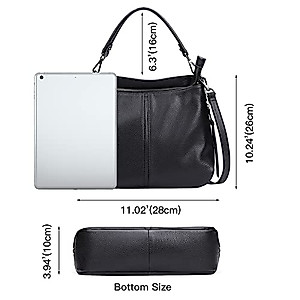 Handbags for Women Genuine Leather Hobo Bag Ladies Purses Crossbody Bags with Tassel