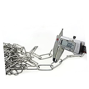 Cabilock 2pcs Closet Drying Rack Stainless Steel Hooks Wall Mount Clothes Rack Clothes Drying Rack Chain Clothes Storage Chains Outdoor Clothes Clips Clothes Drying Chain Clothes Hangers