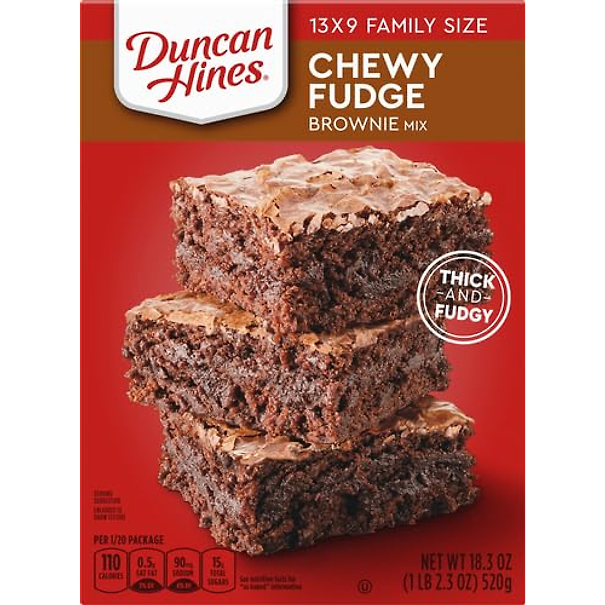 Duncan Hines Brownie Mix, Fudge, 18.3 oz
