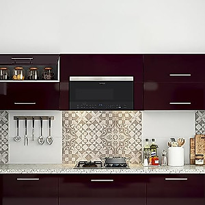 DUURA Elite DE161OTRSSS Microwave Oven Built-in 1000-Watts with 10 Power Levels Pre Settings and Express, Sensor and Speed Cooking and Silent Mode with Glass Turntable, 1.6-Cu.Ft, Metallic