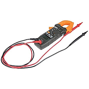 Klein Tools CL120KIT Clamp Meter Electrical Test Kit, AC Auto Ranging 400 Amp, Backlit Display, Includes GFCI Tester-Line Splitter-Pouch-Leads-3 x AAA