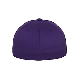 Flexfit Unisex's Wooly Combed Baseball Cap, Purple, L/XL