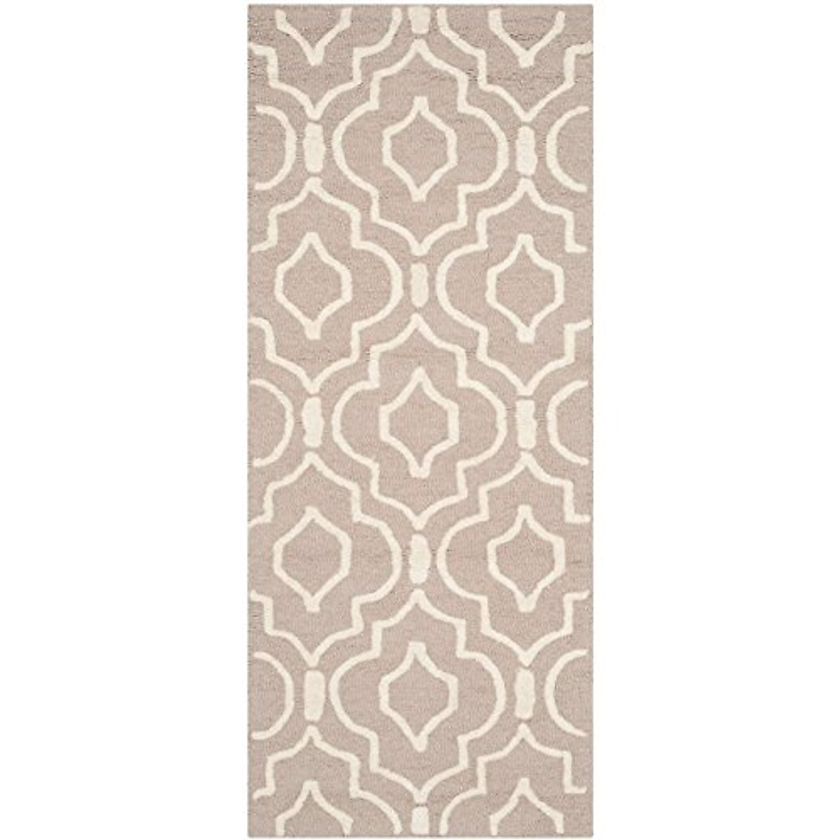 SAFAVIEH Cambridge Collection 2' x 3' Beige/Ivory CAM141J Handmade Moroccan Premium Wool Accent Rug