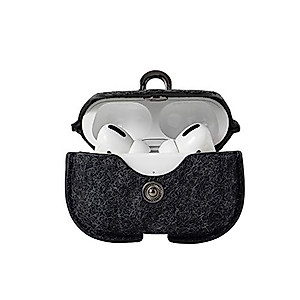 Oakywood Felt Case Compatible with AirPods Pro, Cozy Woolen Fabric Material Protective Cover, Shock Proof Case for Charging Case (Anthracite)