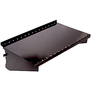 Wall Control Pegboard Shelf 9in Deep Pegboard Shelf Assembly for Wall Control Pegboard and Slotted Tool Board – Black