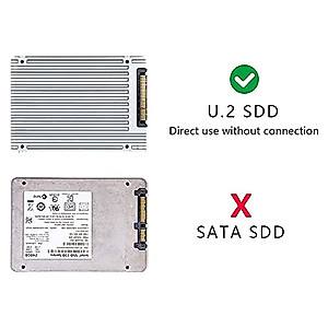 Viupolsor PCIE 3.0 X4 to U.2 U2 Kit SFF8639 Adapter for Motherboard 750 2.5inch NVMe PCIe SFF-8639 SSD Riser Card