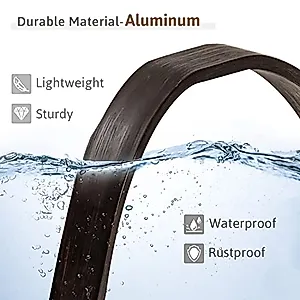 COSIEST 3-Piece Outdoor Patio Bisrto Set, PE Wicker Furniture Sets Aluminum Armchair Club Chairs w Off-White Thickened Cushions, Coffee Table for Garden, Pool, Backyard