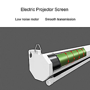 n/a Projection Screen 100 Inch 16:9 Matte White Electric Motorized Projector Screen with 12V Trigger Remote Control for Home Theater