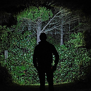 Outdoor Pro Gear LED Headlamp Flashlight [3-AA Batteries Included] Magnifying Lens, Head Lamp for Camping, Caving, Search & Rescue, Super Bright Spotlight Headlight, Emergency Supplies (Blue)