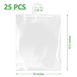 Large Hook Hanging Storage Bags 10 x 12.5-inch, Headphone Storage Classroom - Reusable, Waterproof & Dustproof - Ideal for Classroom, Library, and Pharmacy Use