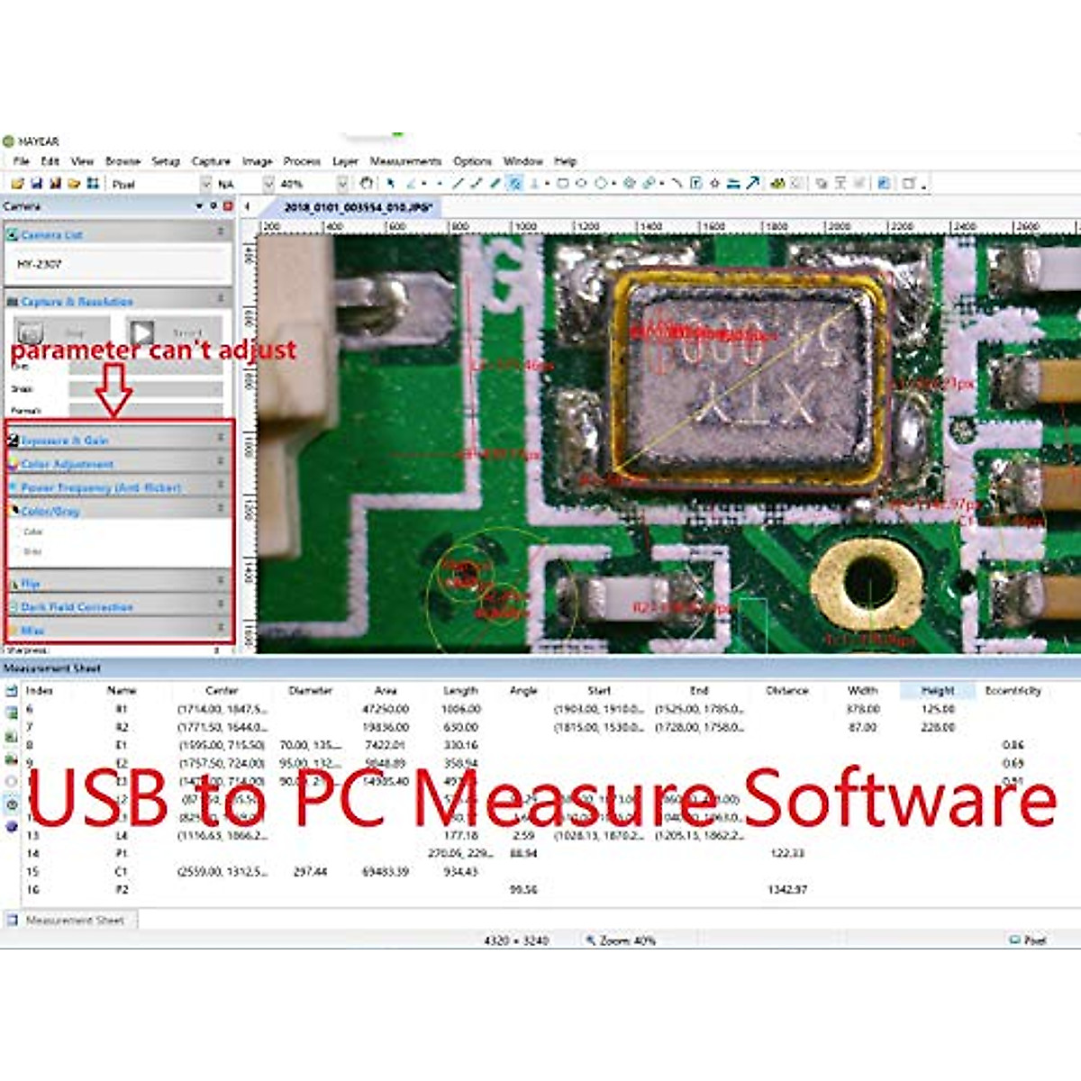 HAYEAR 14MP HDMI HD USB Digital Industry Video Monocular Microscope Camera Set Big Stereo Table Stand Zoom C-Mount Lens 144 LED Light (180X Zoon Lens)