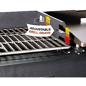 Blackstone 1819 Griddle and Charcoal Combo, Black