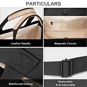 Tote Bags for Women Canvas Tote Purse Crossbody Bags with Pockets Top Handle Shoulder Handbags Satchel Bags for Women