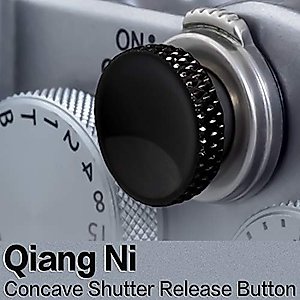 Soft Shutter Release Button (2 Pack/Black) high-end Pure Copper Camera Shutter Button
