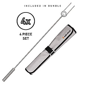 Solo Stove Yukon 27" Accessory Only Bundle Includes Yukon Shield, Yukon Shelter, Fire Pit Roasting Sticks and Fire Pit Tools Great Fire Pit Accessory Bundle