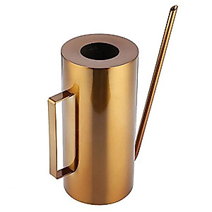 Watering Can 50oz/1.5L Stainless Steel Long Spout House Bonsai Plants Garden Pot Flower Watering Can Irrigation Tool(Gold)