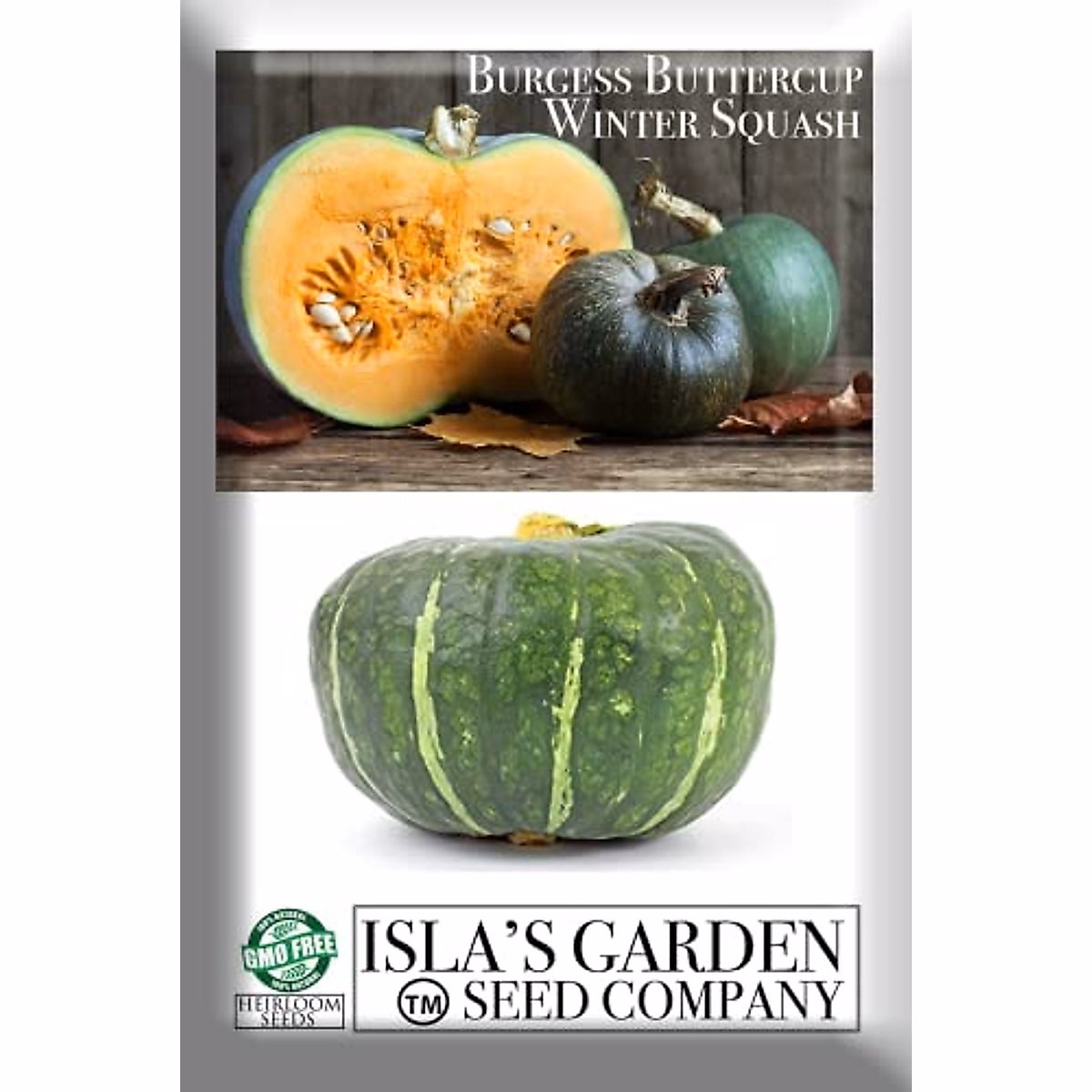 Burgess Buttercup Winter Squash, 25 Heirloom Seeds Per Packet, Non GMO Seeds, Botanical Name: Cucurbita Maxima, Isla's Garden Seeds