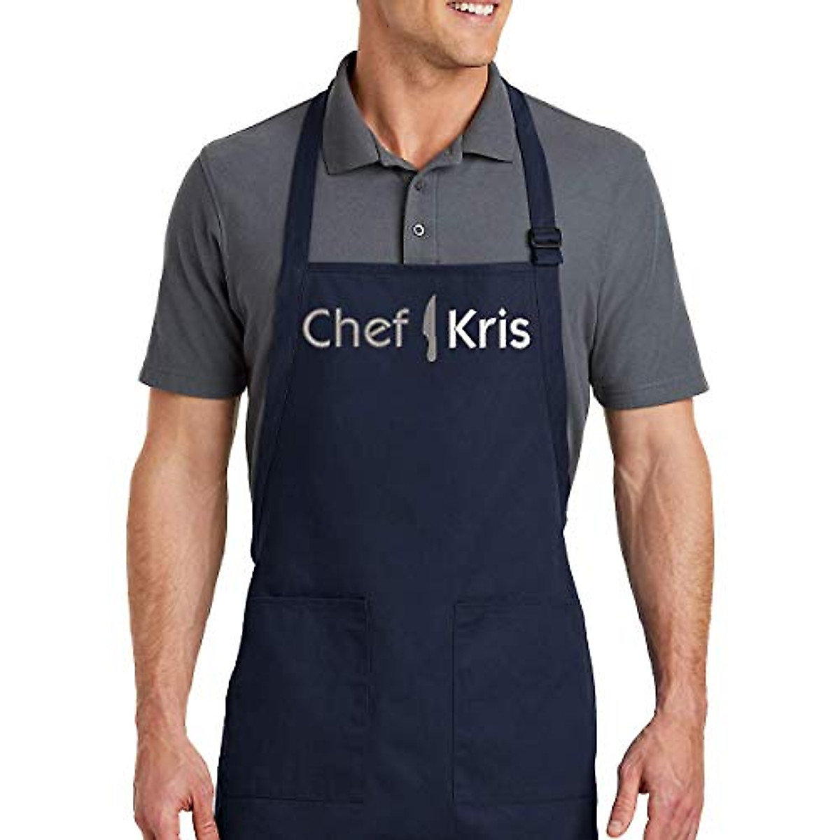 Embroidered Chef Apron with Custom Name a Great Gift Adult Premium Quality