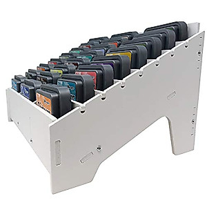 Pixiss Ink Pad Storage Holder and Stamp Pad Storage for Distress Oxide Ink and Others Sits Horizontal or Vertical - Stores 24 Ink Pads Craft Storage Organizer