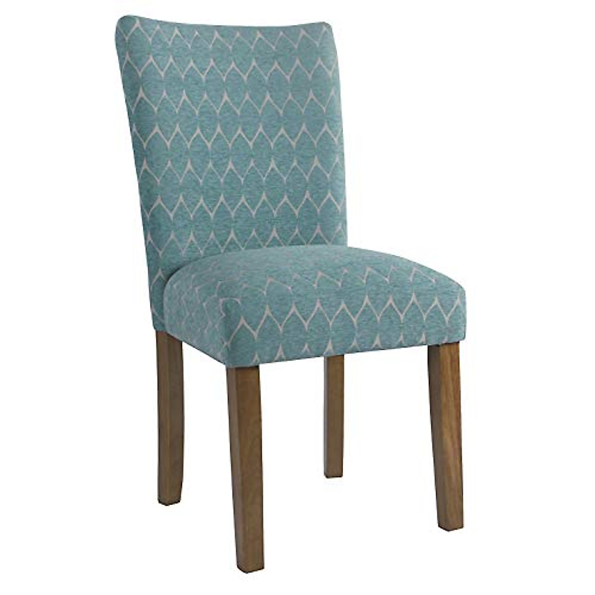 HomePop Parsons Classic Upholstered Accent Dining Chair, Teal (Set of 2)