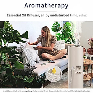 KELOPA® 9L Ultrasonic Cool Mist Humidifier - Top Fill, Smart Humidity Control, Sleep Mode - for Home, Large Room, Bedroom, Office, Plants - Covers 600ft² and Above