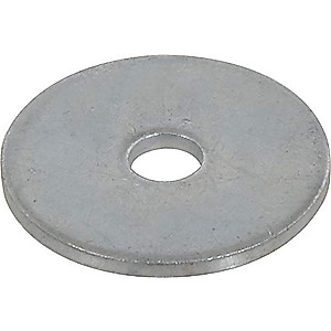 Hillman 290021 Zinc 1/4" x 2" Fender Washers, 100 Pieces