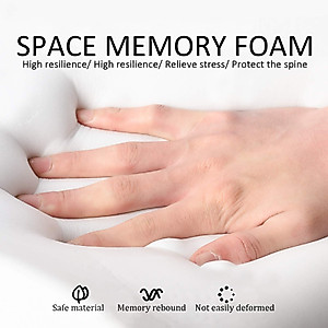 pitkalle Seat Cushion,Office Chair Cushions, Memory Foam Chair Cushion with Lumbar Support Pillow for Tailbone Pain, Sciatica, Lower Back Relie - Grayish