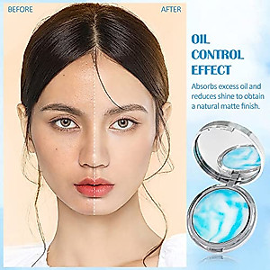U-Shinein Oil Control Pressed Setting Powder, Matte Soft Jelly Texture Powder-free Face Powder, Long-Lasting Waterproof Pressed Powder Makeup, Flawless Lightweight Face Cosmetics to Brighten Skin