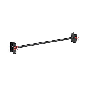 Titan Fitness Adjustable 1.25-in Pull-Up Bar for Independent Squat Stand, Quick Pin Adjustment