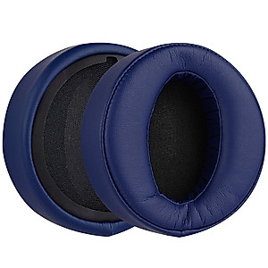 Geekria QuickFit Replacement Ear Pads for Sony MDR-XB950BT MDR-XB950B1 MDR-XB950/H Headphones Ear Cushions, Headset Earpads, Ear Cups Cover Repair Parts (Navy Blue)