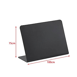 Mini Chalkboards Signs Table Signs L Shaped Wordpad Slate Board Food Signs Wedding Party Decor Erasable Small Blackboard Message Black Board, 10x7.5cm 12pcs