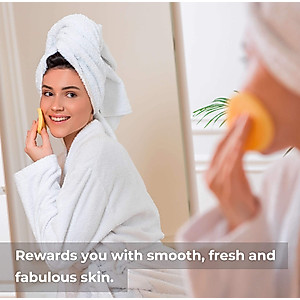 Facial Sponges - 50 Count Compressed Cellulose Face Cleansing and Exfoliating Sponges, Reusable Makeup Mask Remover, Round Face Cleaning Sponge Pads