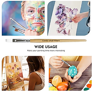 CONDA Paint Brushes Set of 24 Different Shapes Professional Painting Brushes (White)