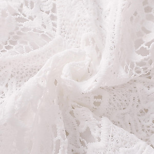 Baby Girl Clothes Outfits Toddler Infant Baby Romper Top+Jeans Clothing Set (White, 3-6 Months)