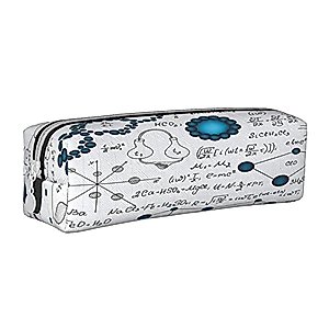 Limhibu Pencil Case Physics Dna Molecule Formulas Big Capacity Pencil Bag Large Storage Pouch Desk Organizer Marker Pen Case Stationery Bag Pencil Holder for Boys Girls Teen Adult