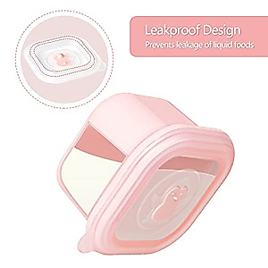 Termichy Baby Food Containers, 4 Pack Leakproof Silicone Baby Food Jars with Lids, Microwave, Freezer & Dishwasher Safe, Food Storages Prefer for Daycare-No Glass (4x3OZ, Colorful)