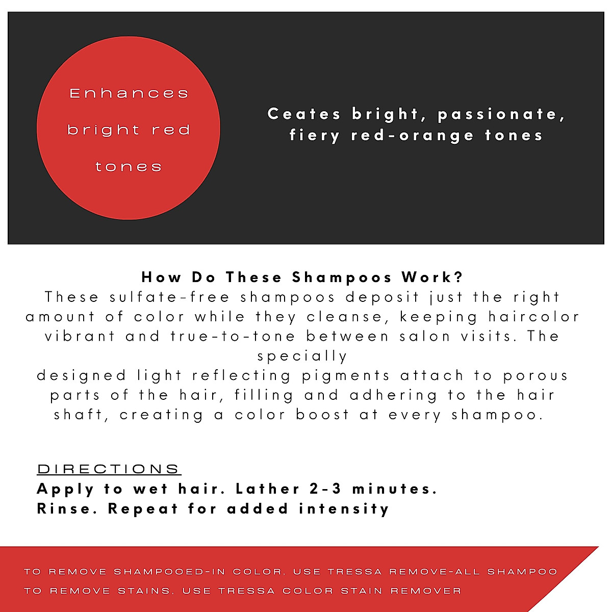 Watercolors Semi Permanent Color Depositing Shampoo. Sulfate & Paraben Free to Maintain & Enhance Hair Color 8 fl oz - FLUID FIRE