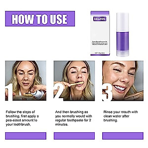 Purple Toothpaste for Teeth Whitening