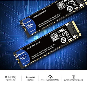FeuVision SSD 1TB PCIe 4.0 Gen 4, NVMe M.2 Internal Solid State Drive, 3D NAND, Read Speed up to 5000 MB/s, High-end Consumer Level | Storage for PC, Laptops, Gaming and More
