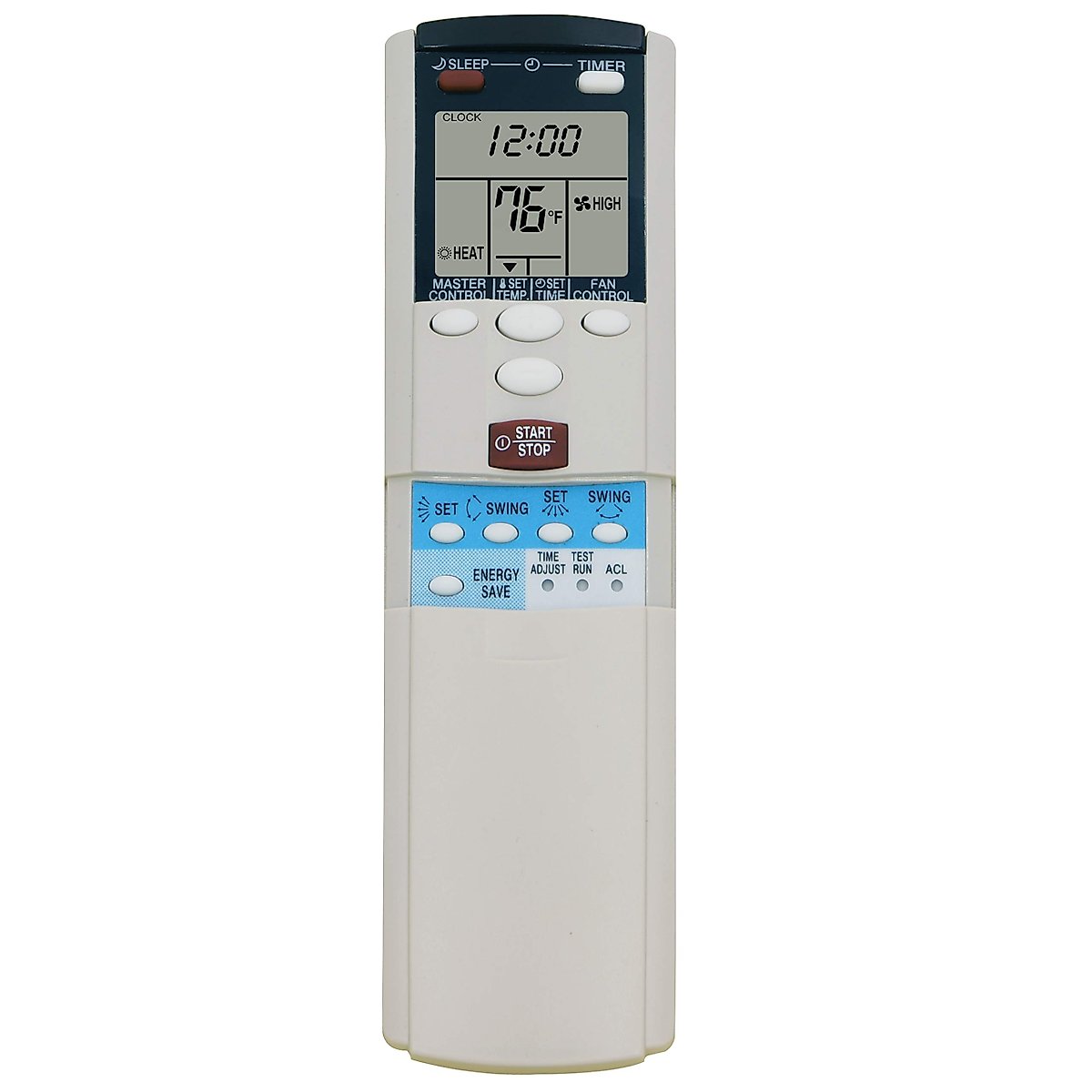 RCECAOSHAN Replacement for Friedrich Air Conditioner Remote Control AR-DL12 ARDL12 MW18C3E MW24C3E MW30C3E MR18C3E MR24C3E MR30C3E Display in Fahrenheit and Celsius