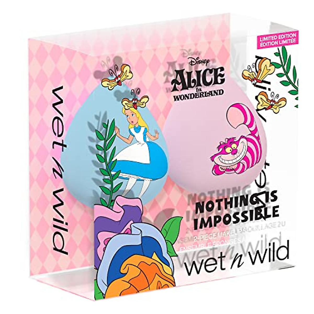 wet n wild Nothing Is Impossible 2-Piece Makeup Sponge Set Alice In Wonderland Collection