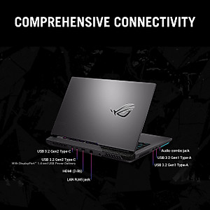 ASUS ROG Strix G15 (2022) Gaming Laptop, 15.6" 300Hz IPS FHD Display, NVIDIA GeForce RTX 3050, AMD Ryzen 7 6800H, 16GB DDR5, 1TB SSD, RGB Keyboard, Windows 11 Home, G513RC-IS74
