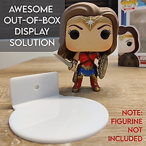 Tapeera 12-Pack White Acrylic Display for Funko Pop Shelves - Suitable for Boxed and Unboxed Figures - 4-Inch Vinyl Funko Pop Wall Display - Action Figure and Funko Pop Display Case - 3 Inch Diameter