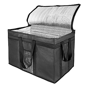 XXL-Larger Insulated Cooler Bags with Zipper Closure,Reusable Grocery Shopping Bags Keep Food Hot or Cold,Collapsible lunch bag,Grocery Transport,23"W x 15"H x 14"D