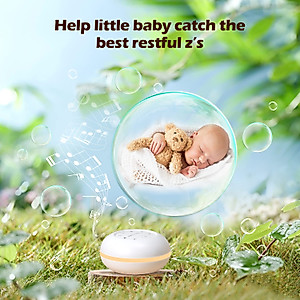 MediAcous White Noise Machine for Adults, Kids, Sleeping Baby, Portable Sound Machine with 18 High-Fidelity Soothing Sounds and 4 Timers, USB Baby Sound Machine with Night Light and Memory Function