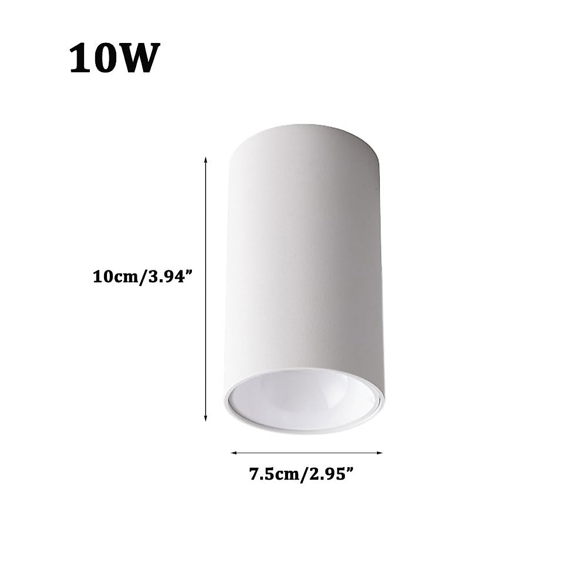 IOEDHW Nordic Cylinder Surface Mounted Spotlight Anti-Glare Ceiling Lamps Household Decoration LED Ceiling Spot Lamps Indoor Aluminum Downlight Energy Saving High Brightness Ceiling Down Lighting