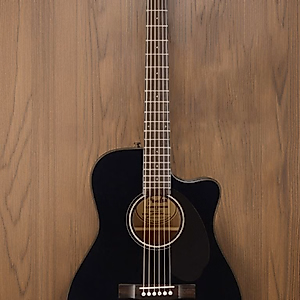 Fender CC-60SCE Concert Cutaway Acoustic Guitar, with 2-Year Warranty, Black